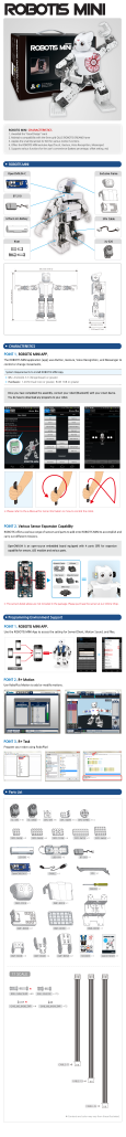 ROBOTIS MINI | DIY 3D printable Humanoid Robot Kit | Tribotix